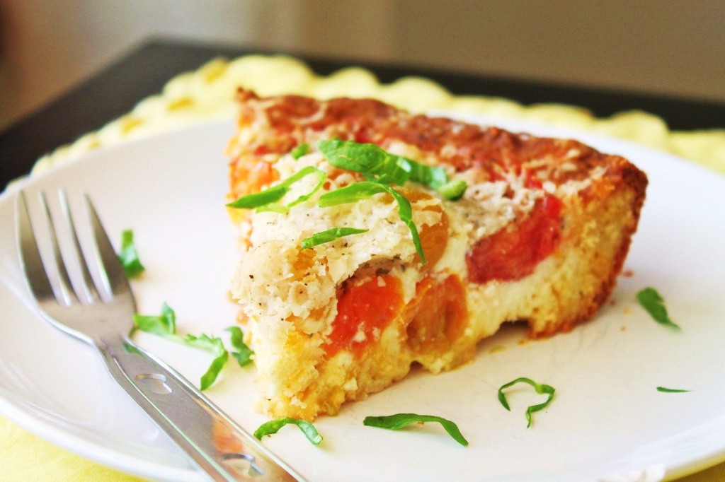 Three Cheese Tomato Pie | GlutenFreeFix